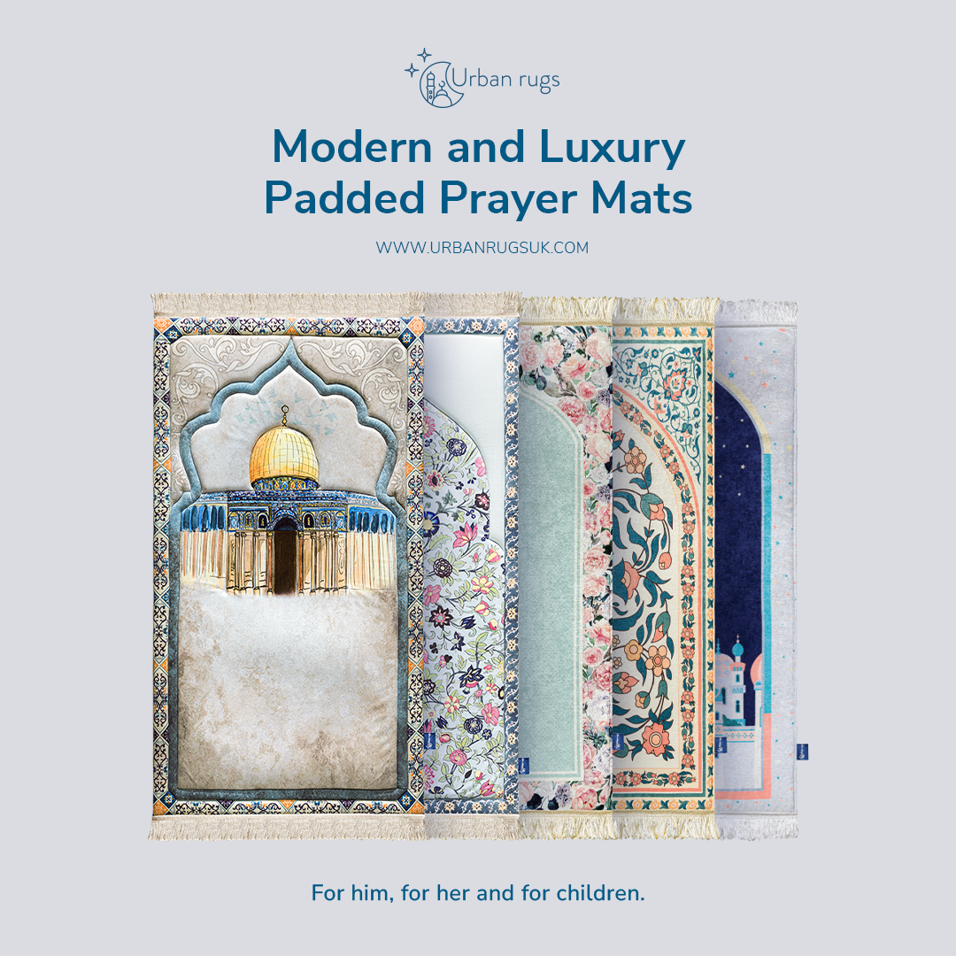 Padded Prayer Mat | Islamic Prayer Mats – Urban Rugs UK